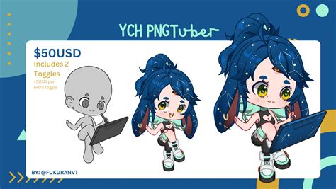 Chibi Pngtuber Drawing Tablet Ych By Fukuran Fukuran Vgen