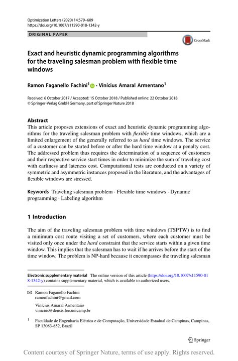Exact And Heuristic Dynamic Programming Algorithms For The Traveling Salesman Problem With