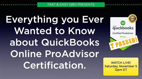 2023 QuickBooks Online ProAdvisor Certification Everything You Ever