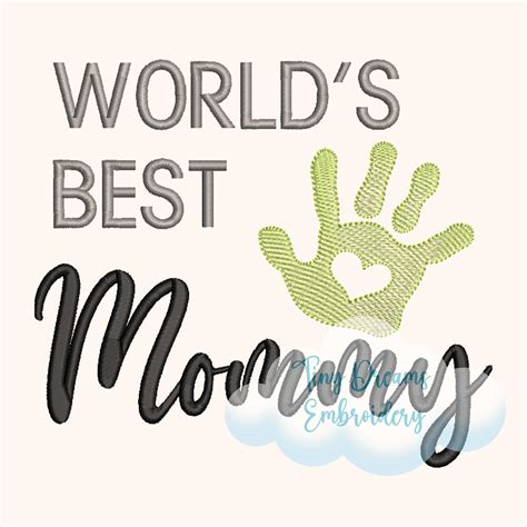 Best Mommy Digital Machine Embroidery Design Mothers Day Design