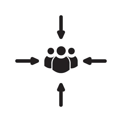 Assembly Point Icon Gathering Location Illustration 57990568 Vector