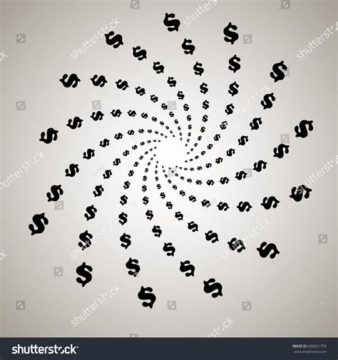 Swirl Vortex Background Rotating Spiral Pattern Stock Vector Royalty