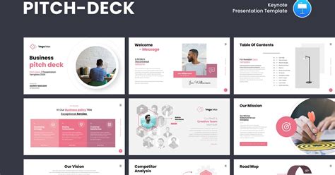 Investor Pitch Deck Keynote Template Шаблоны презентаций Включая инвестор и лейтмотив Envato