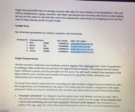 Data Modeling Assignment Mgmt 4013 01 Spring 2018