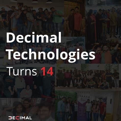 decimal technologies on linkedin anniversary anniversarycelebration