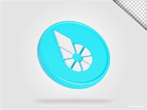Premium Psd Bitshares Bts Cryptocurrency Coin 3d Rendering Isolated