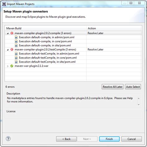 M2eclipse Maven Compiler Pulgin Error While Importing Broadleaf