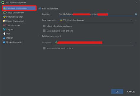 Cannot Setup A Python SDK In PyCharm Project Using Virtualenv After