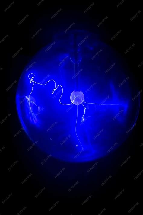 Premium Photo Visible Energy Caused By A High Voltage Discharge Tube
