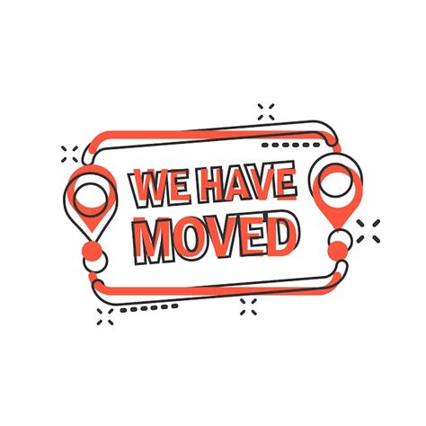 premium vector move location icon in comic style pin gps vector