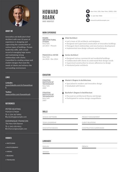 Mastering The Art Of Writing A Chief Architect CV A Comprehensive Guide And Template