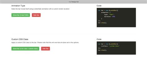 6 jquery notification bar plugins