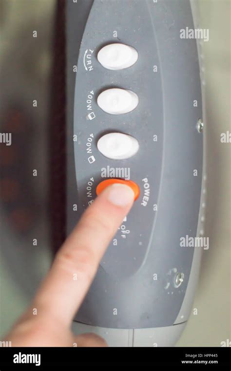 Controls Of An Electric Heater Device Setting Power And Turn On Off Stock Photo Alamy