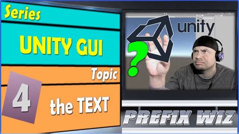 Unity Gui Unity Gui Text 20172 Youtube