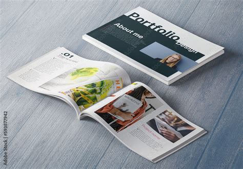 Personal Portfolio Layout Stock Template Adobe Stock