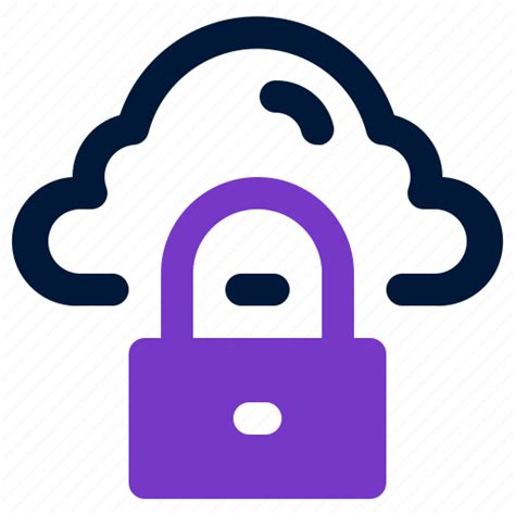 locked security cloud computing server icon download on iconfinder