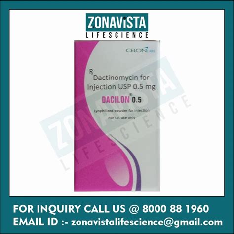 Dactinomycin 0 5 Mg Injection At Rs 444 Vial Dactinomycin Injection In Surat Id 2854027103748