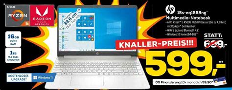 Hp 15s-eq1558ng Multimedia-notebook Angebot bei Euronics XXL