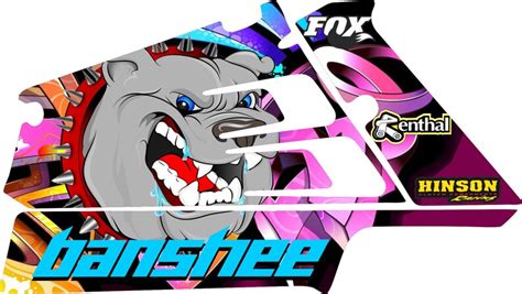 Yamaha Banshee 350 Full Graphics Kit Stickers Decals Atv Etsy