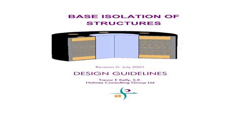 base isolation of structures design guidelines design guidelines design
