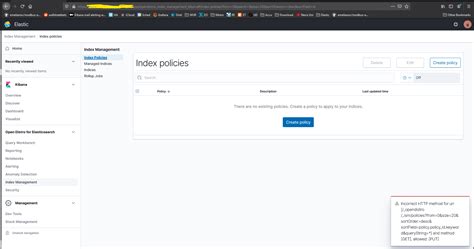[bug] od 1 13 index policies page · issue 161 · opendistro for