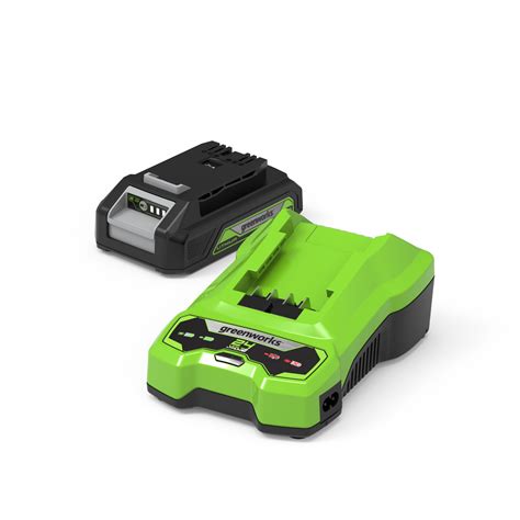 24-V-Starterkit mit einem 2-Ah-Akku und Ladegerät – Greenworks