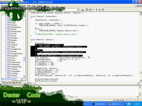 Model Replacement In Visual C 6 Image Hypernova Mod For Half Life Moddb