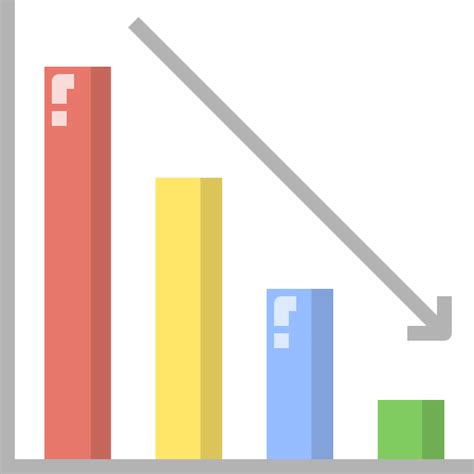 Analytics Bar Charts Down Graph Mathematics Statistics Icon