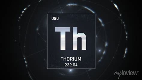 3d Illustration Of Thorium As Element 90 Of The Periodic Table Wall