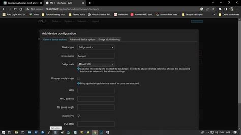 Configuring Batman Mesh And Vlan Network And Wireless Configuration Openwrt Forum