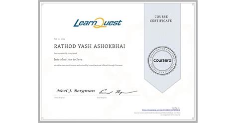 completing java course on coursera yash rathod posted on the topic linkedin