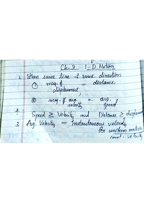 Merge 000 12052024 Class 11 Physics Chapter Motion In A Straight Line Most Important Points