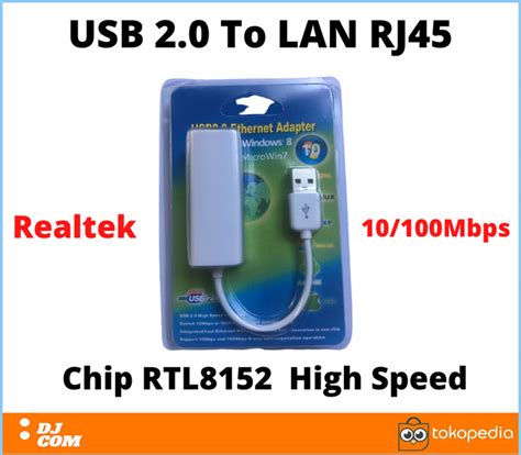 Jual Kabel Converter USB To LAN Adapter Konektor RJ Kota Surabaya DEMAK JAYA COM Tokopedia
