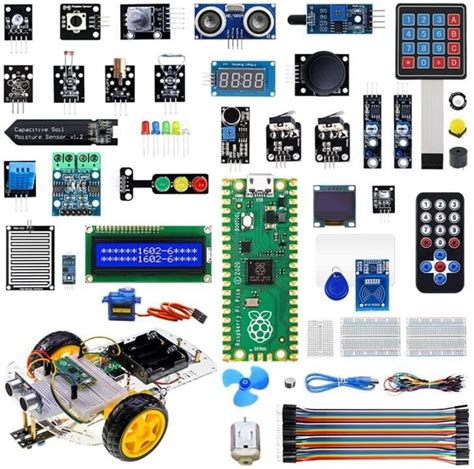 Kits Para Raspberry Pi Pico Kit Avanzado De Sensor Elecrow Para