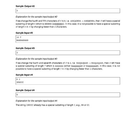 Solved Problem F Special Substring A Substring Of A String Chegg