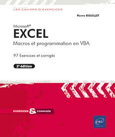 Livre Excel Macros et programmation en VBA e édition