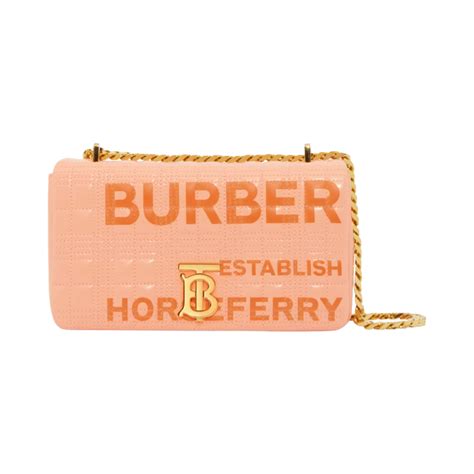 버버리 호스페리 프린트 퀼티드 스몰 롤라백 피치핑크 Burberry Kream