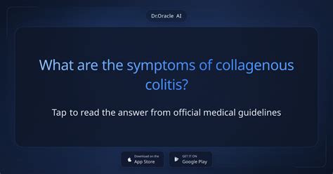 What Are The Symptoms Of Collagenous Colitis