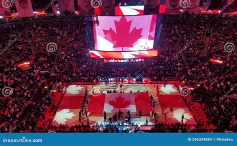 View At Scotiabank Arena Before Toronto Raptor Game Editorial Image
