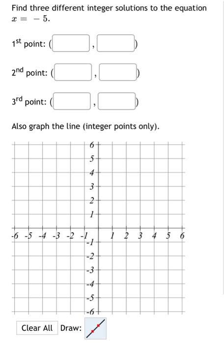 Solved Find Three Different Integer Solutions To The Chegg Com