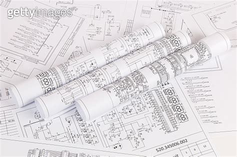 Electronics And Engineering Printed Drawings Of Electrical Circuits Science Technology And