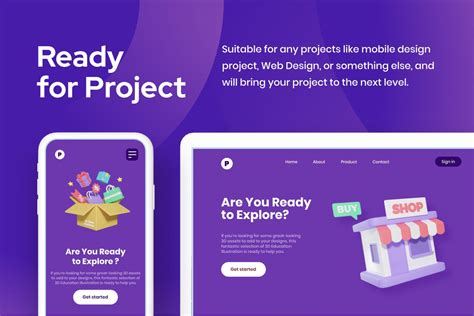 3d电子商务插图包 Png Fig 云瑞设计