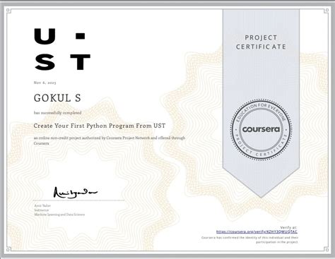 Gokul S On Linkedin Im Excited To Share That Ive Completed The Create Your First Python