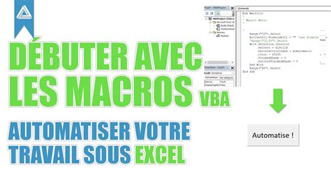Premiers Pas Simples Avec Les Macros Vba Automatiser Votre Travail Sous Excel Youtube
