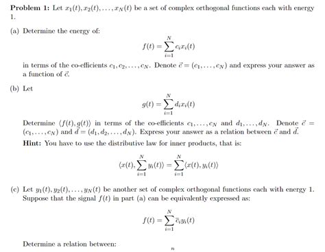 Solved Problem Let X T X T XN T Be A Set Of Chegg Com