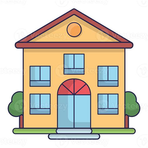 Colegio Edificio Llenar Estilo Mi 26830718 Png