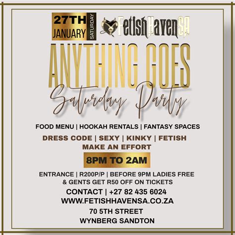 Anything Goes Party Fetish Haven SA