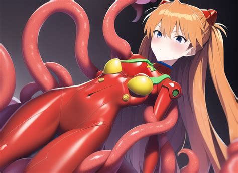 Rule 34 Ai Generated Asuka Langley Sohryu Blue Eyes Bodysuit Neon