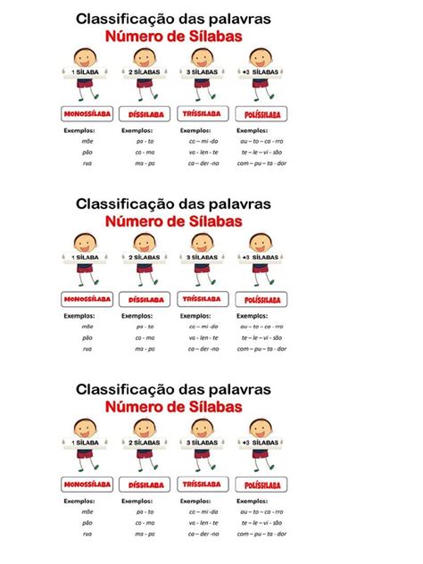 Classificar Palavras Quanto Ao Número De Sílabas Pdf