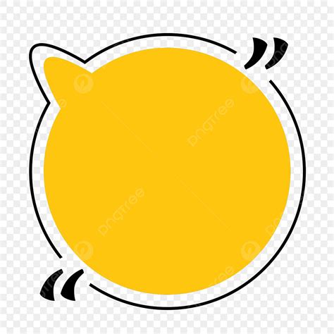 Dialog Bubble Clipart PNG Images Bright Yellow Bubble Colorful Dialog
